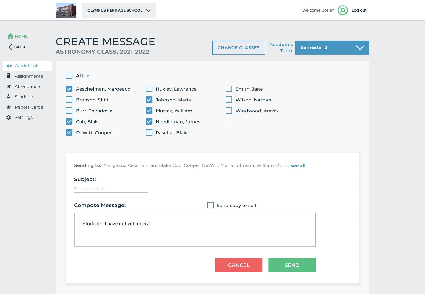 Best Online Gradebook Software for Schools | SchoolCues